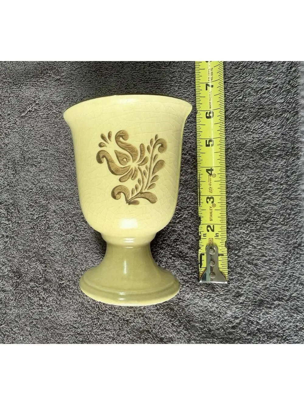 Fostoria | Other | Vintage Pfaltzgraff Village Goblet Crackle Glaze ...